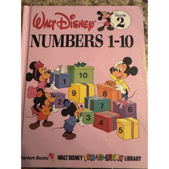 Disney | Toys | Walt Disney Numbers 1 Vintage Childrens Book | Poshmark